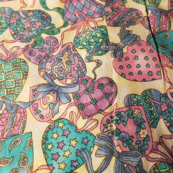 Texstyles | Office | Hearts Cotton Fabric 42 X 24 | Poshmark